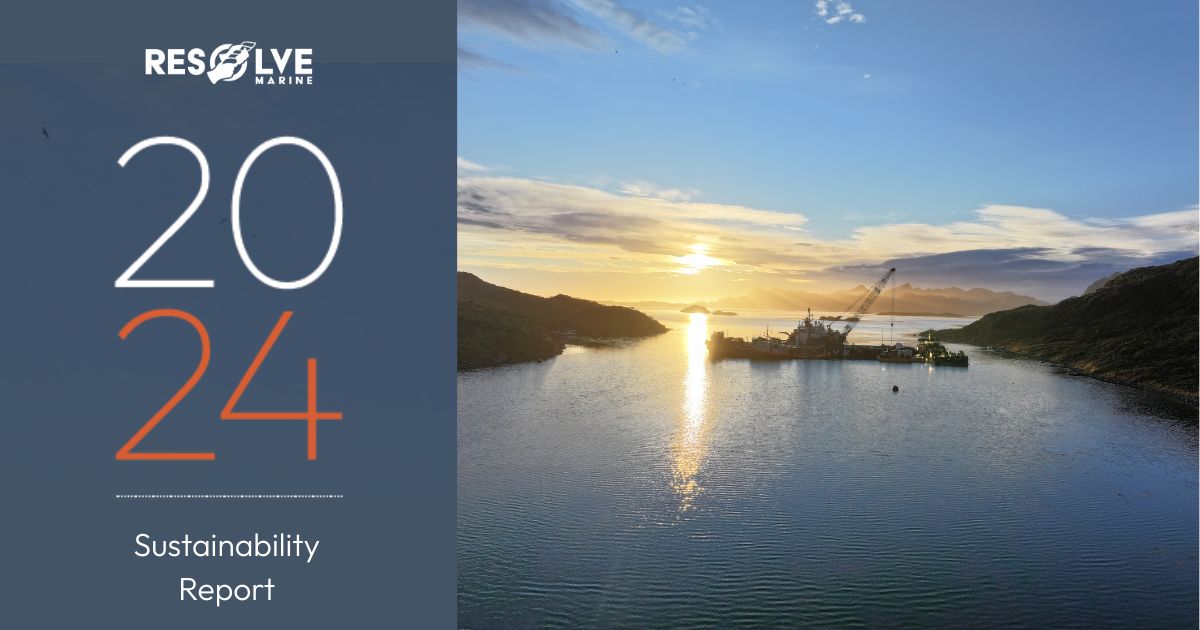 Resolve Marine Publishes 2024 Sustainability Report
